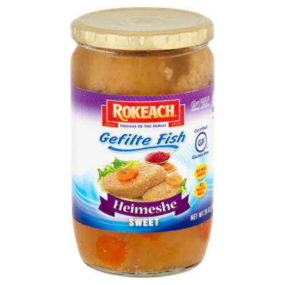 Rokeach Gefilte Fish - Heimeshe Sweet, 24 oz - Fairway