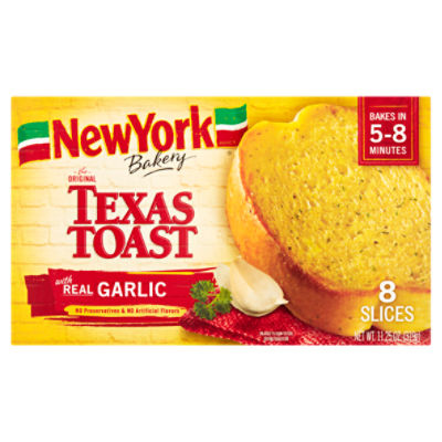 New York Bakery The Original Texas Toast with Real Garlic, 8 count, 11. ...