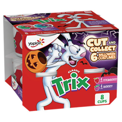 Yoplait Disney Moana Berry and Strawberry Low Fat Yogurt, 4 oz, 8 count ...