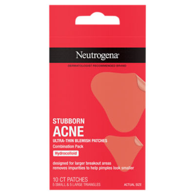 Neutrogena Stubborn Acne Ultra-Thin Blemish Patches Combination Pack ...
