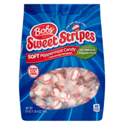 Bob's Sweet Stripes Soft Peppermint, Candy