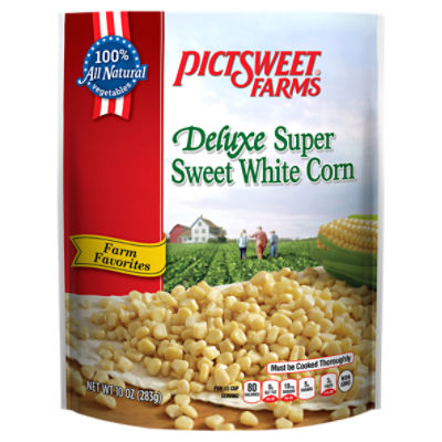 Pictsweet Farms Deluxe Super Sweet White Corn, Farm Favorites, 10 oz
