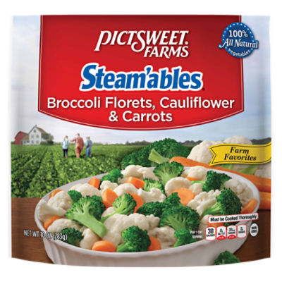 Pictsweet Farms® Steam'ables® Broccoli Florets, Cauliflower & Carrots ...