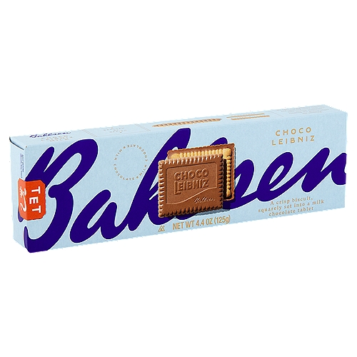 Bahlsen Choco Leibniz Milk Crispy Cookies, 4.4 oz Bahlsen Choco Leibniz Milk Crispy Cookies, 4.4 oz