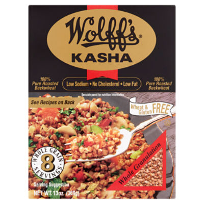 Wolff's Whole Granulation 100% Pure Roasted Buckwheat Kasha, 13 oz ...