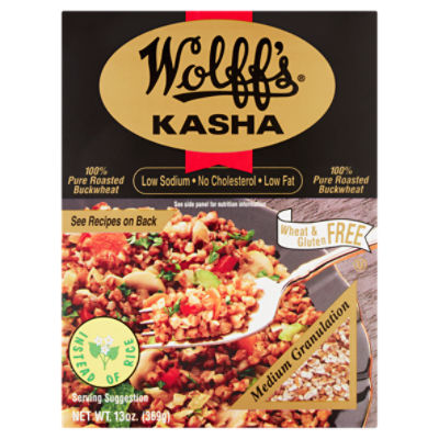 Wolff's Medium Granulation 100% Pure Roasted Buckwheat Kasha, 13 oz ...