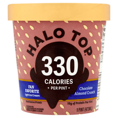 Halo Top Chocolate Almond Crunch Light Ice Cream, 1 pint - Fairway