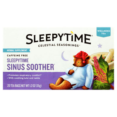 Celestial Seasonings Sleepytime Sinus Soother Wellness Tea, 20 count, 1 ...