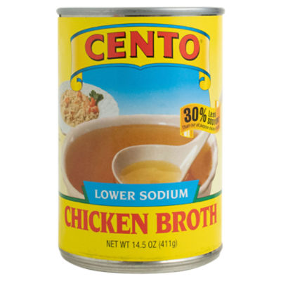 CENTO Lower Sodium, Chicken Broth
