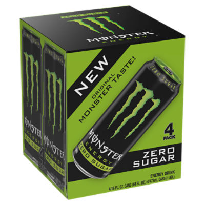 Monster Absolutely Zero Energy Drink, 64 fl oz