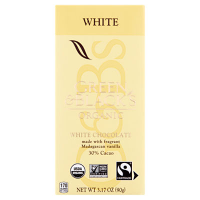 Green & Black's Organic White Chocolate, 3.17 oz