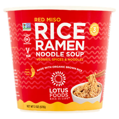 Lotus Foods Red Miso Rice Ramen Noodle Soup, 2 oz - ShopRite