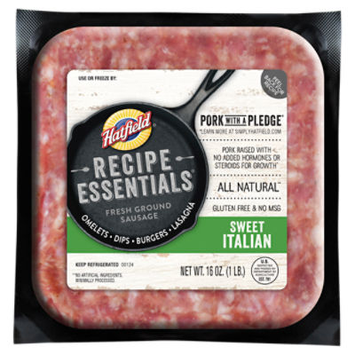 Hatfield Recipe Essentials Sweet Italian Fresh Ground Sausage, 16 oz