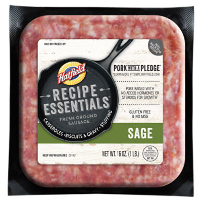 Hatfield Recipe Essentials Sage Fresh Ground Sausage, 16 oz