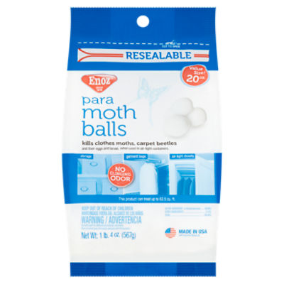 Enoz Para Moth Balls Value Size 1 Lb 4 Oz Shoprite