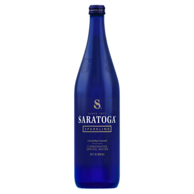 Saratoga, Sparkling Spring Water, 28 Fl Oz, Glass Bottle - Fairway