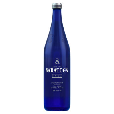 Saratoga, Natural Spring Water, 28 Fl Oz, Glass Bottle - Fairway