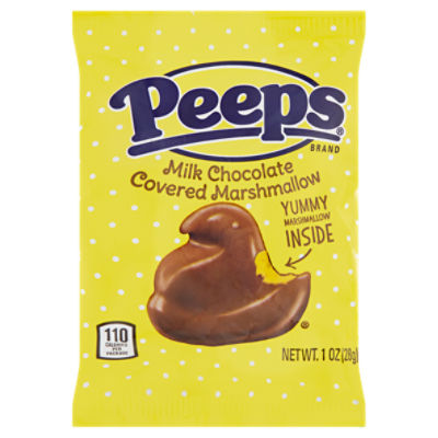 Peeps Milk Chocolate Covered Marshmallow, 1 oz - ShopRite