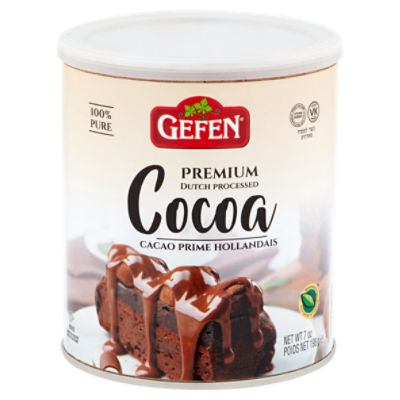 Gefen Premium Dutch Processed Cocoa, 7 oz