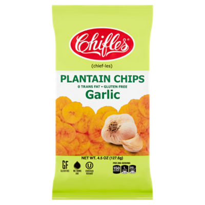 Chifles Garlic Plantain Chips, 4.5 oz