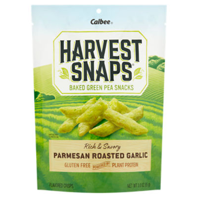 Calbee Harvest Snaps Rich & Savory Parmesan Roasted Garlic Flavored ...