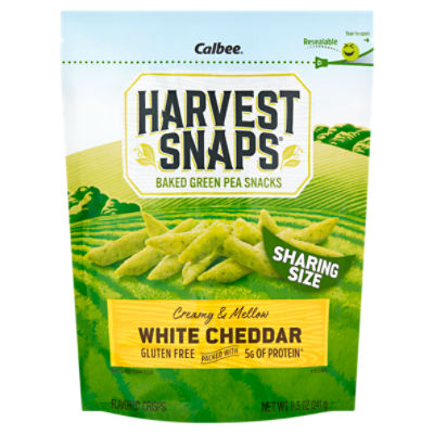 Calbee Harvest Snaps Creamy & Mellow White Cheddar Flavored Crisps ...