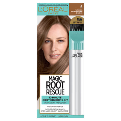 L'Oréal Paris Magic Root Rescue 6 Matches Light Brown Shades Permanent ...