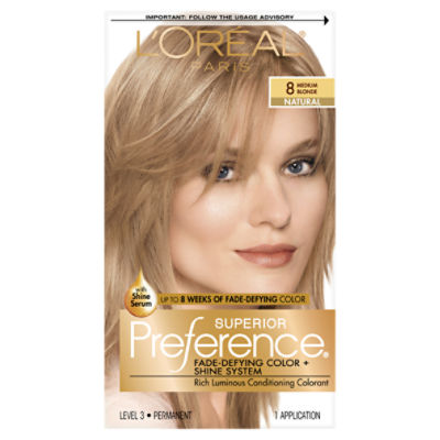 L'Oréal Paris Superior Preference 8 Medium Blonde Level 3 Permanent ...