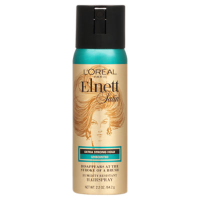 L'Oreal Paris Elnett Satin Extra Strong Hold, Light Hairspray Unscented ...