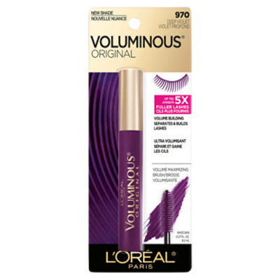 L'Oréal Paris Voluminous Original 970 Deep Violet Mascara, 0.27 fl oz ...