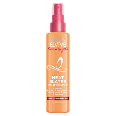 L'Oreal Paris Elvive Dream Lengths Heat Slayer Pre-Iron Spray Leave-In ...