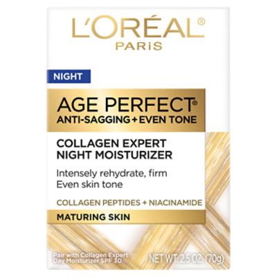 L'Oreal Paris Age Perfect® Collagen Expert Night Moisturizer for Face ...