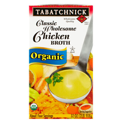 Tabatchnick Organic Classic Wholesome Chicken Broth, 32 oz