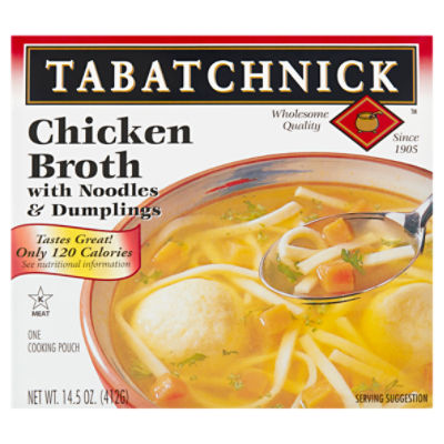 Tabatchnick Chicken Broth with Noodles & Dumplings, 14.5 oz - ShopRite