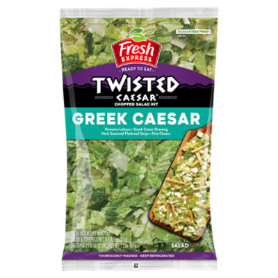 Fresh Express Twisted Caesar Greek Caesar Chopped Salad Kit, 9.3 oz