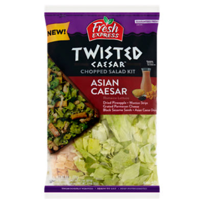 Fresh Express Twisted Caesar Asian Caesar Chopped Salad Kit, 9.6 oz ...