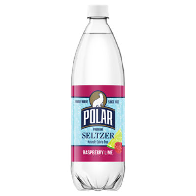 Polar 100% Natural Raspberry Lime Seltzer, 1 Liter - Fairway