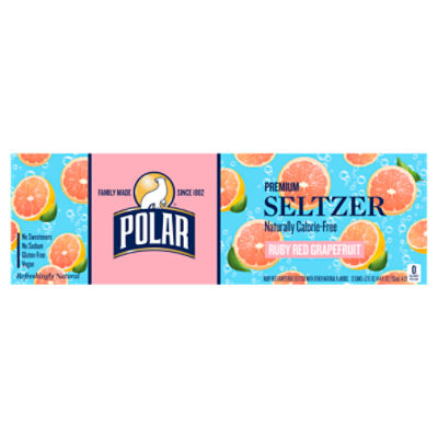 Polar Ruby Red Grapefruit, Seltzer Water