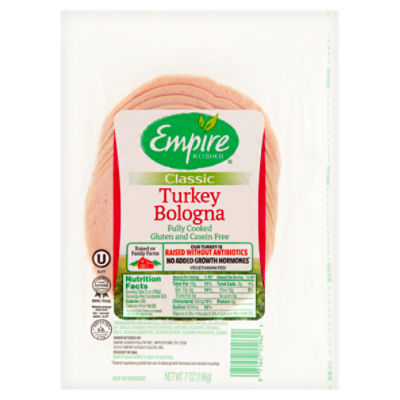 Empire Kosher Classic Turkey Bologna, 7 oz - Fairway