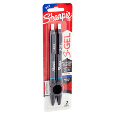 Sharpie S.Gel Medium 0.7mm Blue Ink Pen, 2 count - The Fresh Grocer