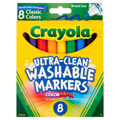 Crayola ColorMax Nontoxic Ultra-Clean Washable Markers, 8 count - ShopRite