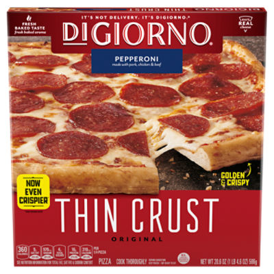 DiGiorno Original Pepperoni Thin Crust Pizza, 20.6 oz - ShopRite