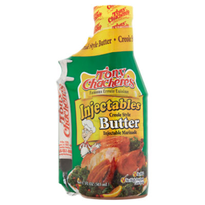 Tony Chachere's Injectables Creole Style Butter Injectable Marinade, 17 ...