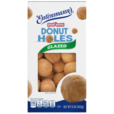 Entenmann's Glazed Pop'ems Donut Holes, 15 oz - The Fresh Grocer