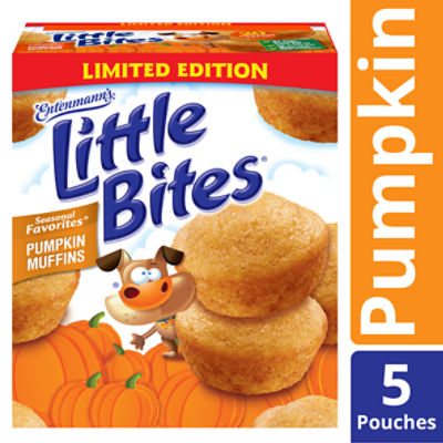 Entenmann's Little Bites Seasonal Favorites Pumpkin Muffins, Limited ...