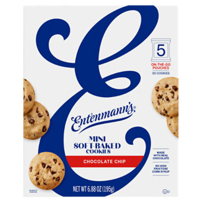 Entenmann's Little Bites Soft Baked Mini Chocolate Chip Cookies, 30 ...