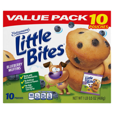 Entenmann's Little Bites Blueberry Mini Muffins, Value Pack, 10 packs ...