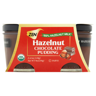 Zen Hazelnut Chocolate Pudding, 4.5 oz, 2 count - Fairway