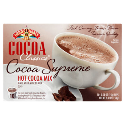 Land O Lakes Cocoa Classics Cocoa Supreme Hot Cocoa Mix, 0.53 oz, 10 ...