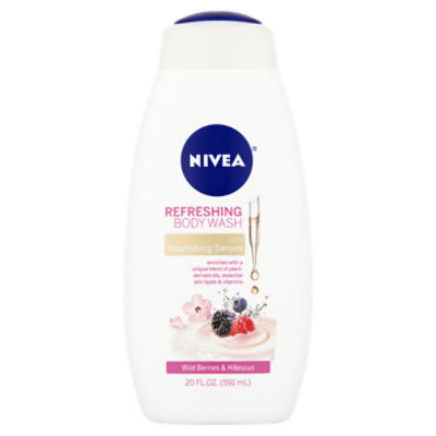 Nivea Wild Berries & Hibiscus Refreshing Body Wash, 20 fl oz